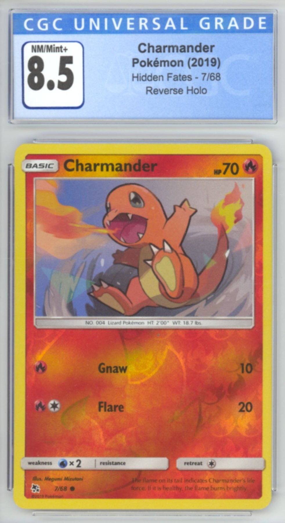 Charmander [Reverse Holo] #7 - Pokemon Hidden Fates – Retro Island Gaming