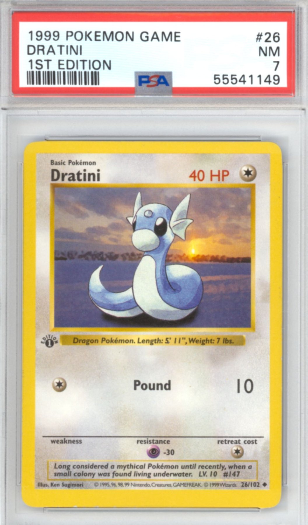 Dratini [1st Edition] #26 - Pokemon Base Set – Retro Island Gaming