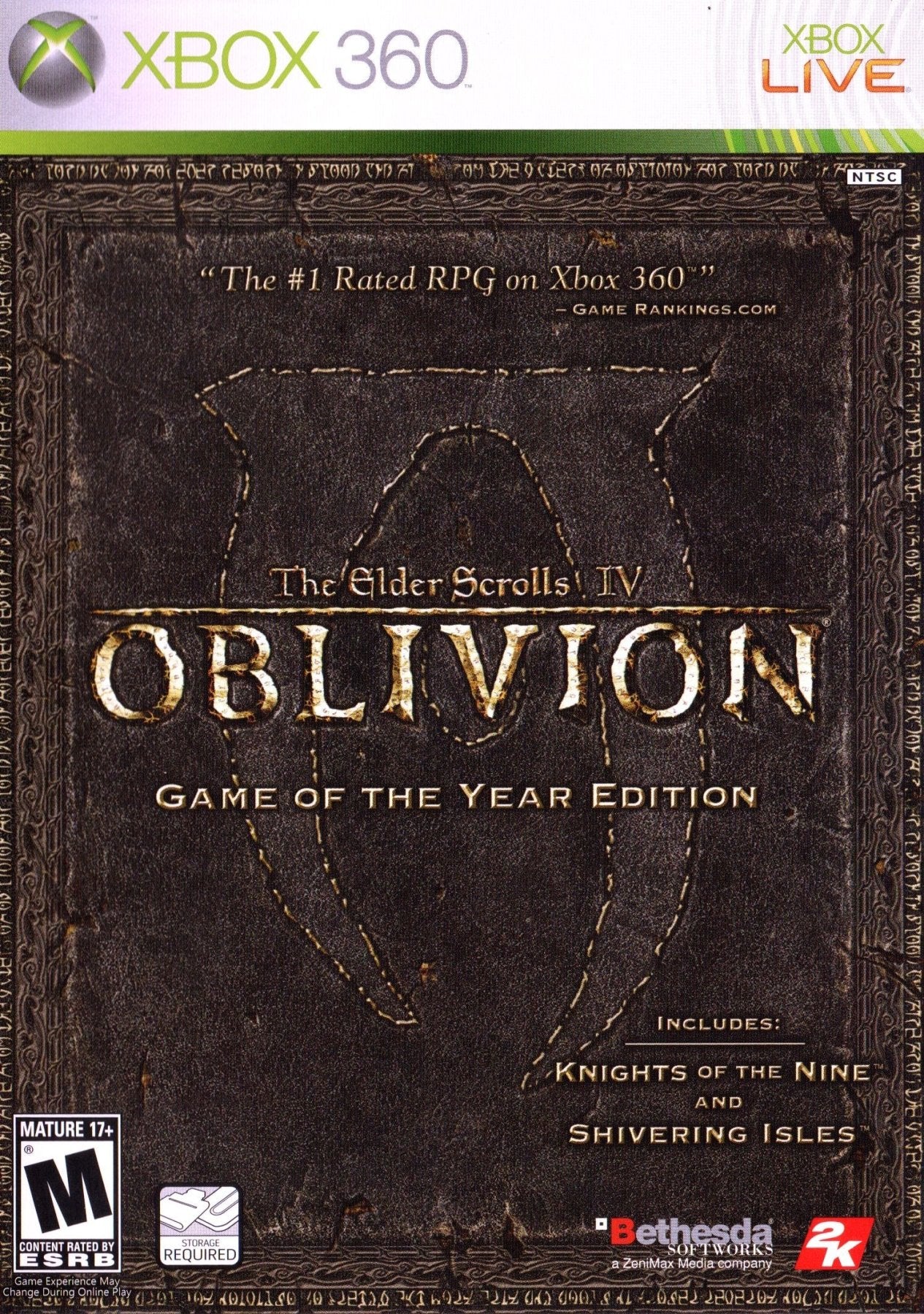 Elder Scrolls IV Oblivion [Game of the Year] - Xbox 360 – Retro Island ...
