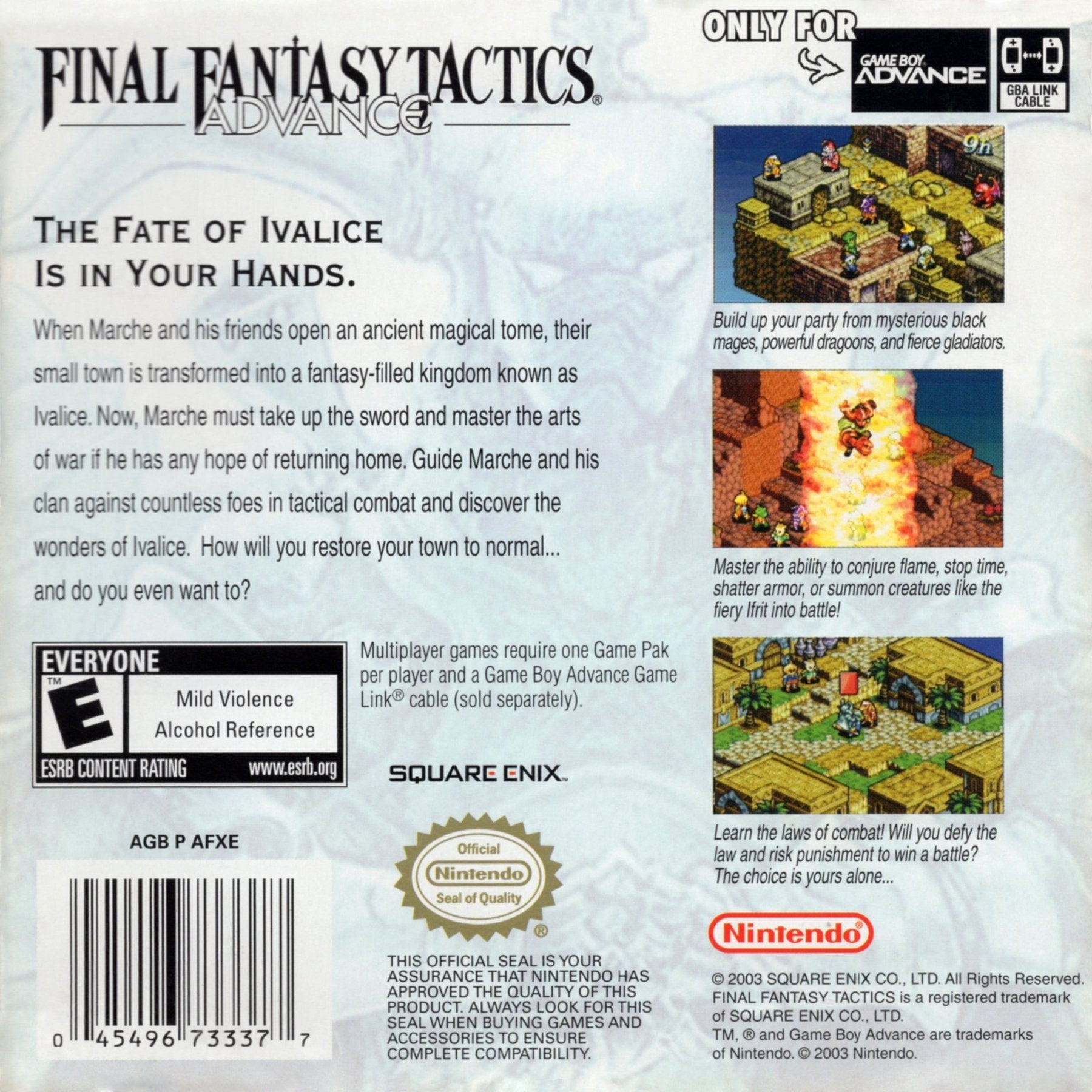 Final Fantasy Tactics Advance - GameBoy Advance – Retro Island Gaming