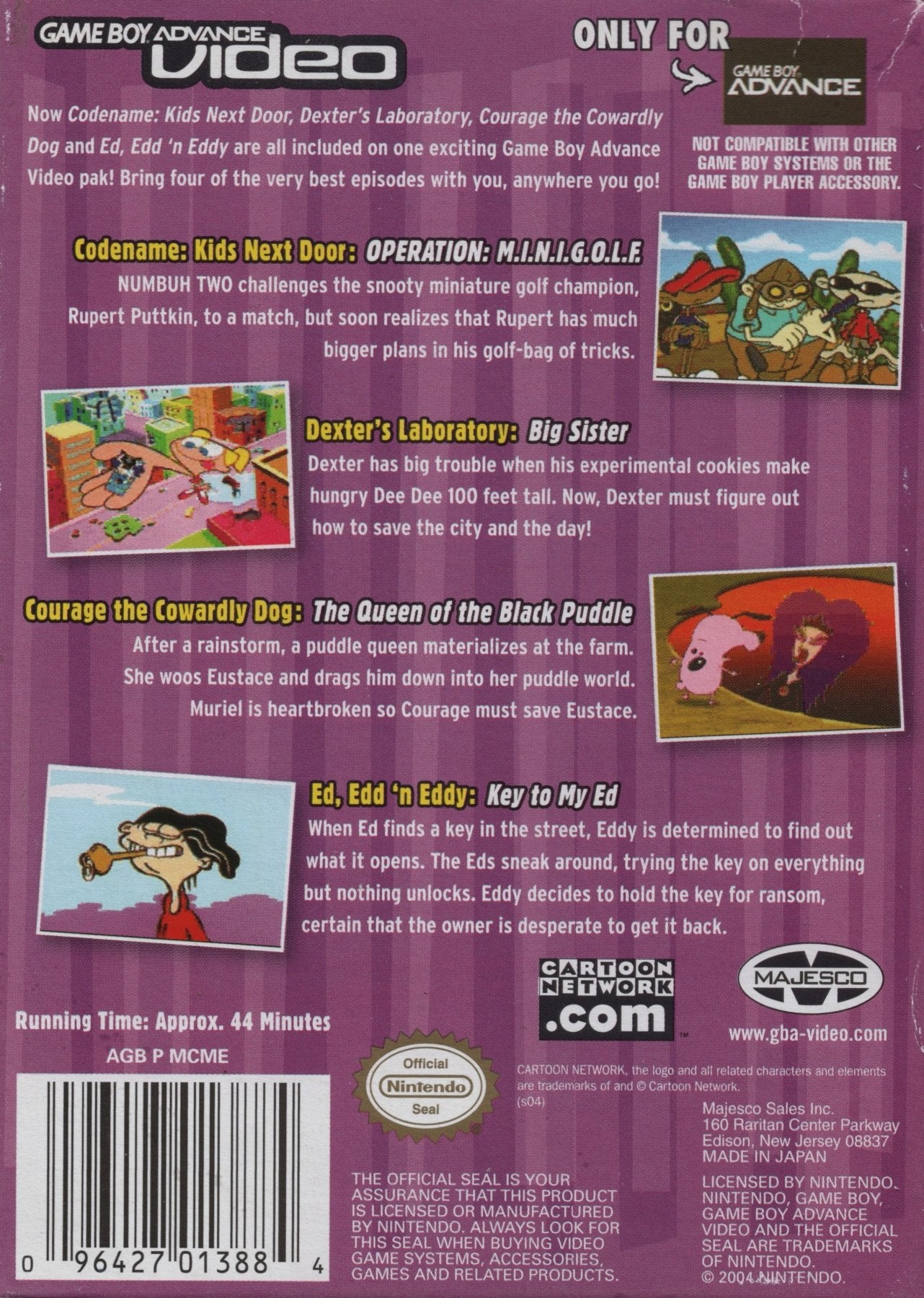 GBA Video Cartoon Network Collection Limited Edition - GameBoy Advance ...