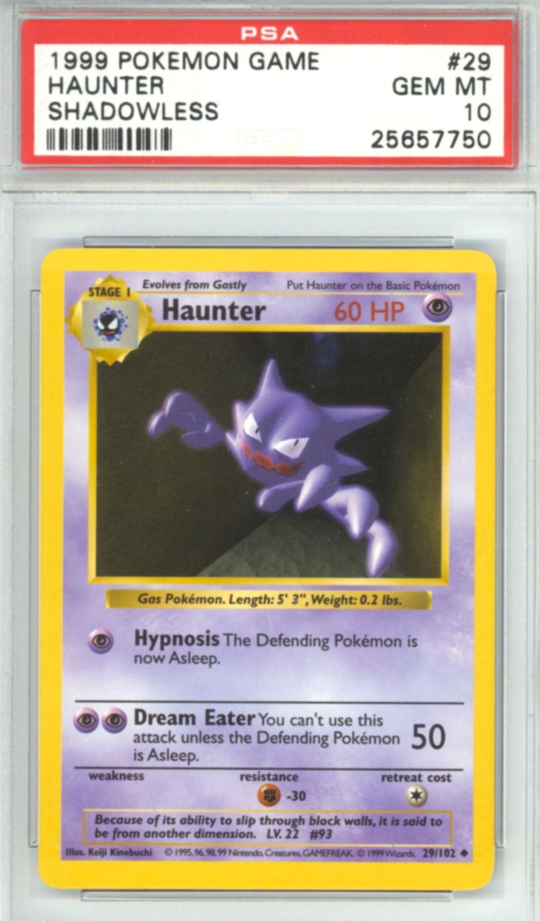 Haunter [Shadowless] #29 - Pokemon Base Set – Retro Island Gaming