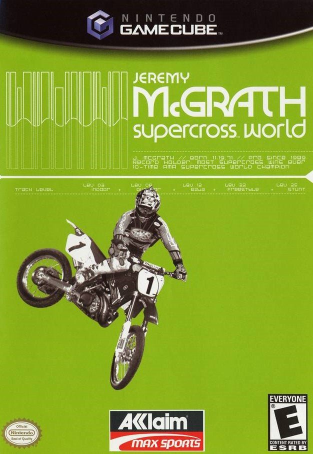 Jeremy McGrath Supercross World - Gamecube – Retro Island Gaming