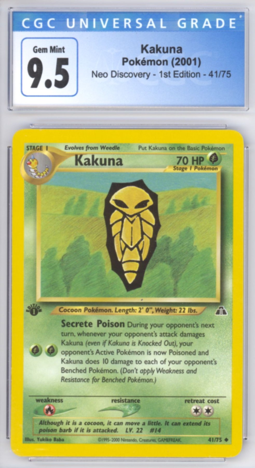 Kakuna [1st Edition] #41 - Pokemon Neo Discovery – Retro Island Gaming