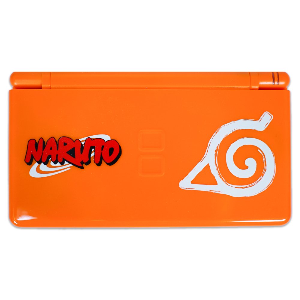 Modded Nintendo DS Lite System w/ Orange Naruto Reshell - Certified Te ...