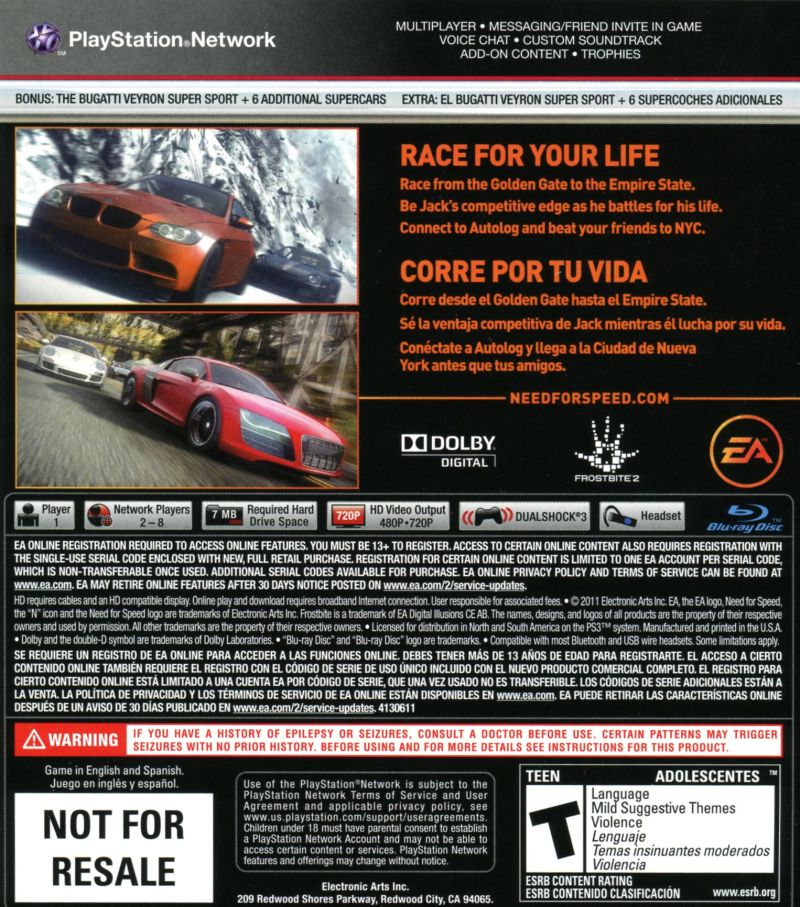 Need for Speed: The Run [Limited Edition] - Playstation 3 – Retro ...