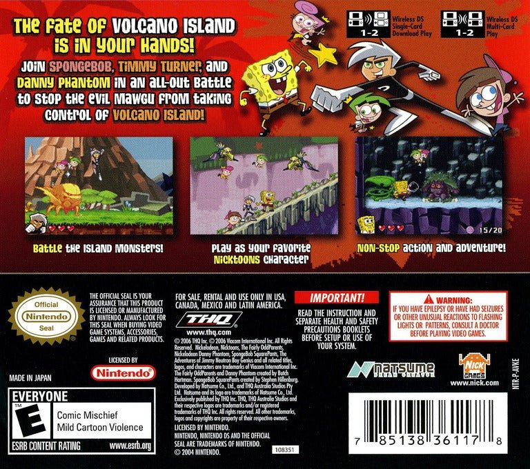Nicktoons Battle for Volcano Island - Nintendo DS – Retro Island Gaming