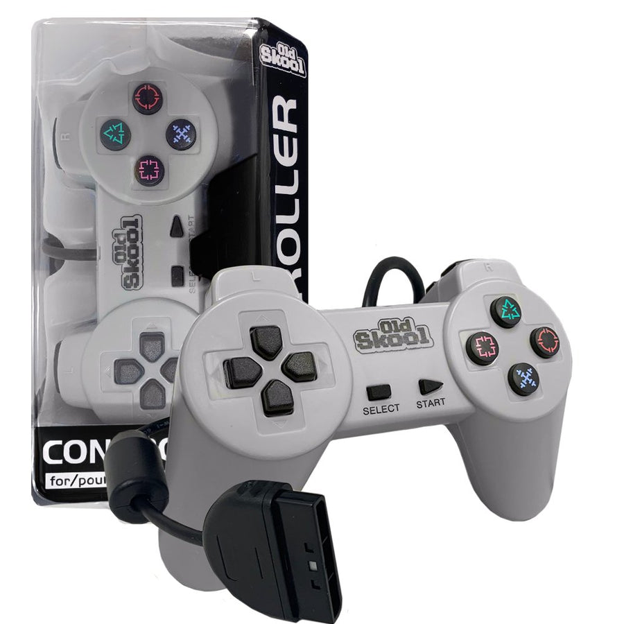 Wired Playstation Controller - Old Skool – Retro Island Gaming