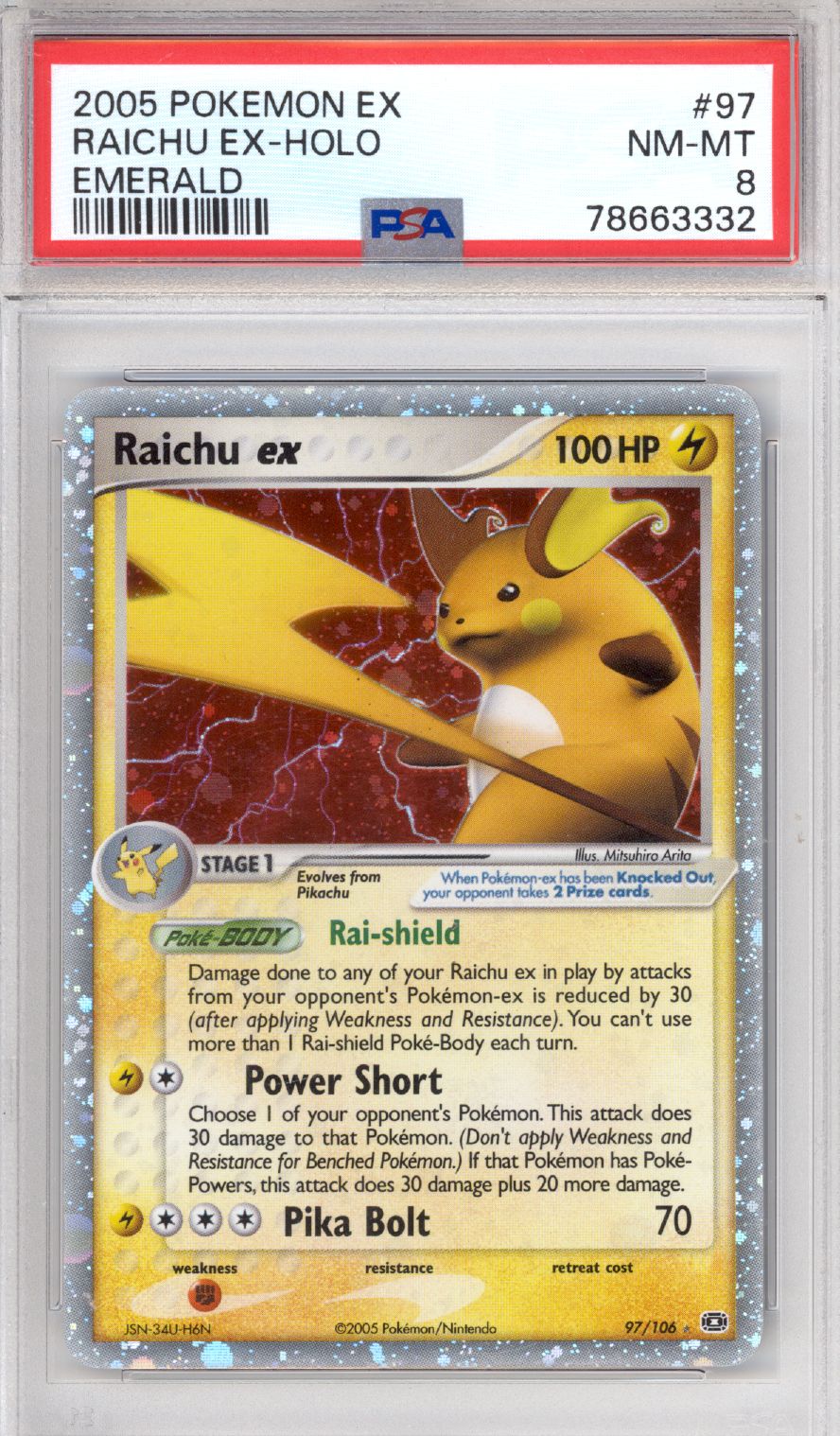 Raichu EX #97 - Pokemon Emerald – Retro Island Gaming
