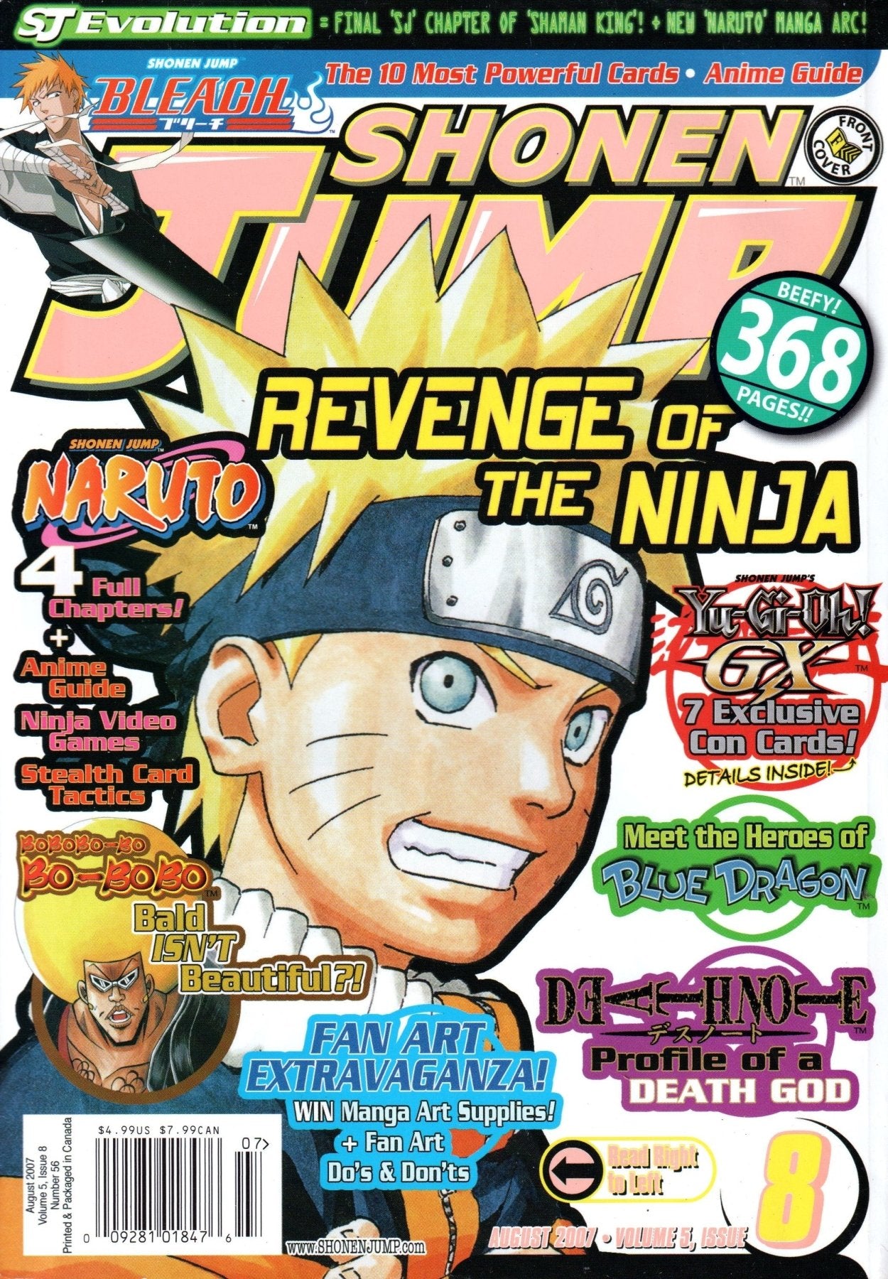 Shonen Jump: August 2007 Volume 5, Issue 8 - Magazine – Retro Island Gaming