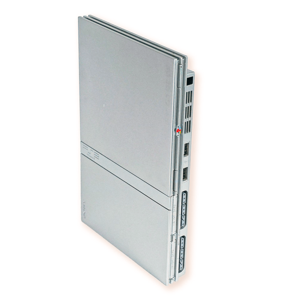 Silver PlayStation 2 Slim System - Certified Tested & Cleaned – Retro ...