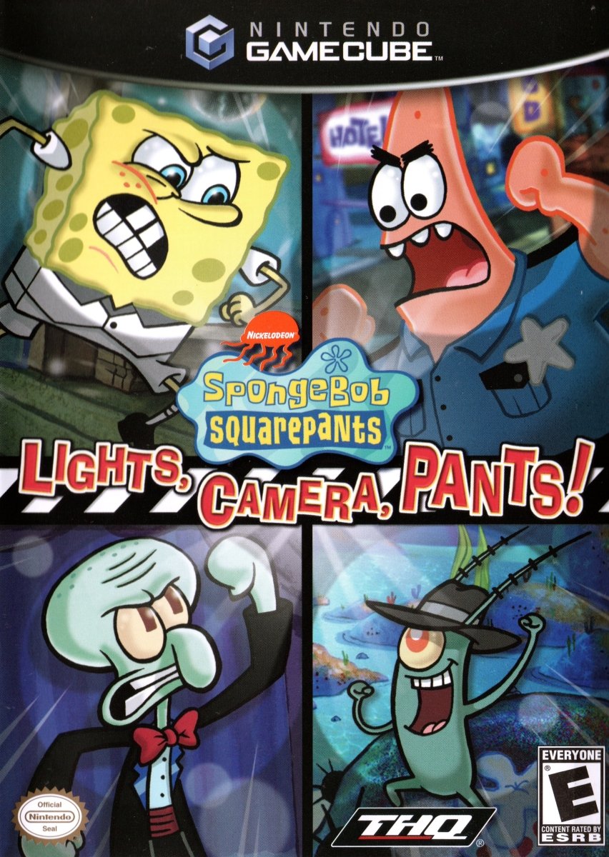 SpongeBob SquarePants Lights Camera Pants - Gamecube – Retro Island Gaming