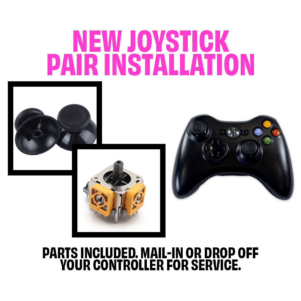 Xbox 360 Controller Joystick Replacement Service – Retro Island Gaming